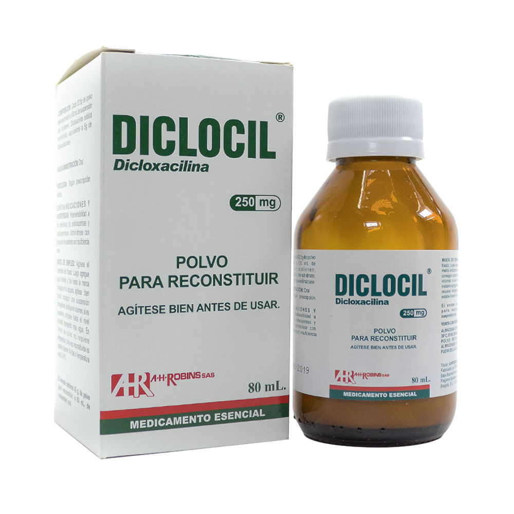DICLOCIL SUSPENSION 250 MG CAJA 80 ML - Farmacia Pasteur - Pasteur
