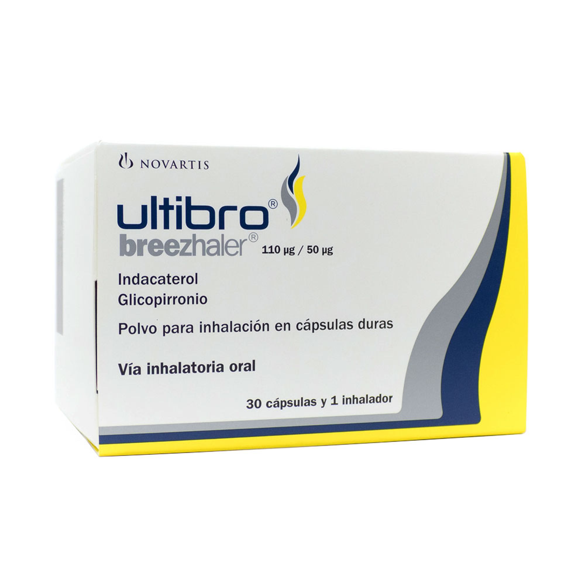 ULTIBRO BREEZHALER CAPSULAS INH. 110/50MG - Farmacia Pasteur - Pasteur