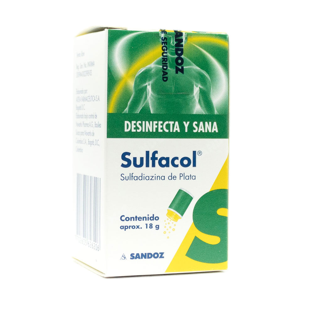 SULFACOL POLVO 1 % CAJA 18 G - Farmacia Pasteur - Pasteur