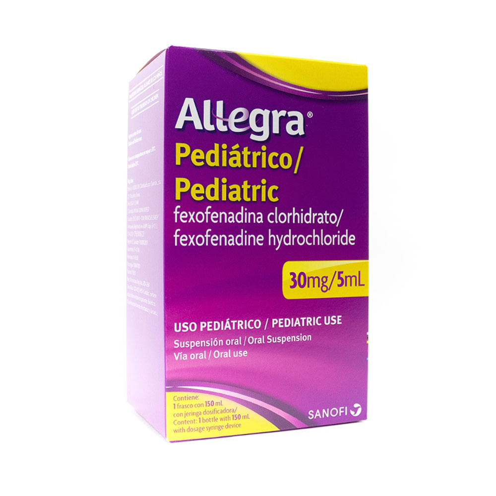 ALLEGRA PEDIATRICO SUSPENSION CAJA 150 ML - Farmacia Pasteur - Pasteur