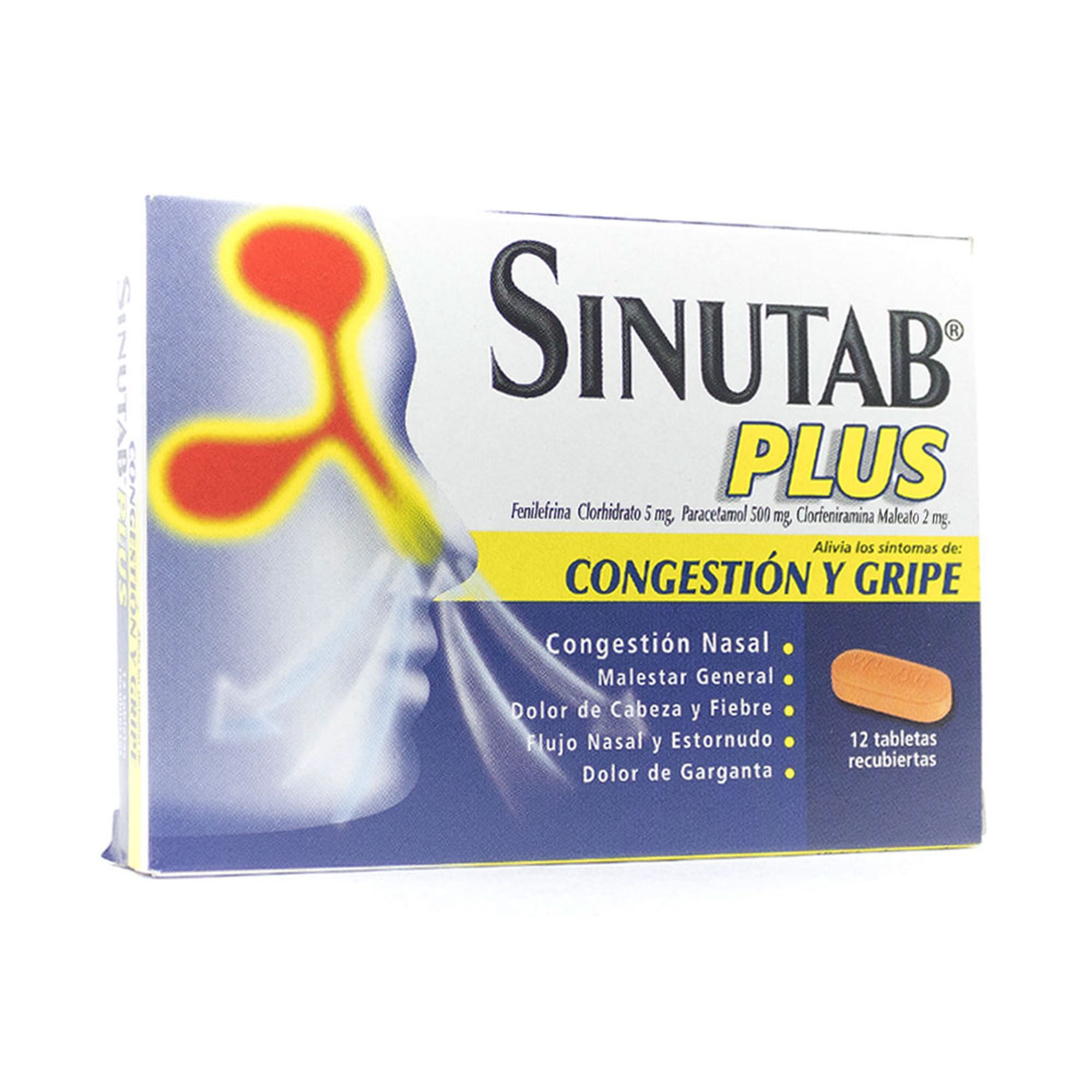 SINUTAB PLUS TABLETAS - Farmacia Pasteur - Pasteur