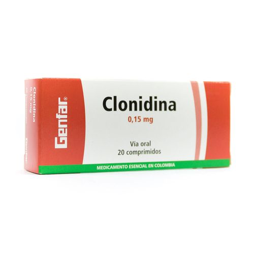CLONIDINA GENFAR TABLETAS 0.15 MG - Farmacia Pasteur - Pasteur