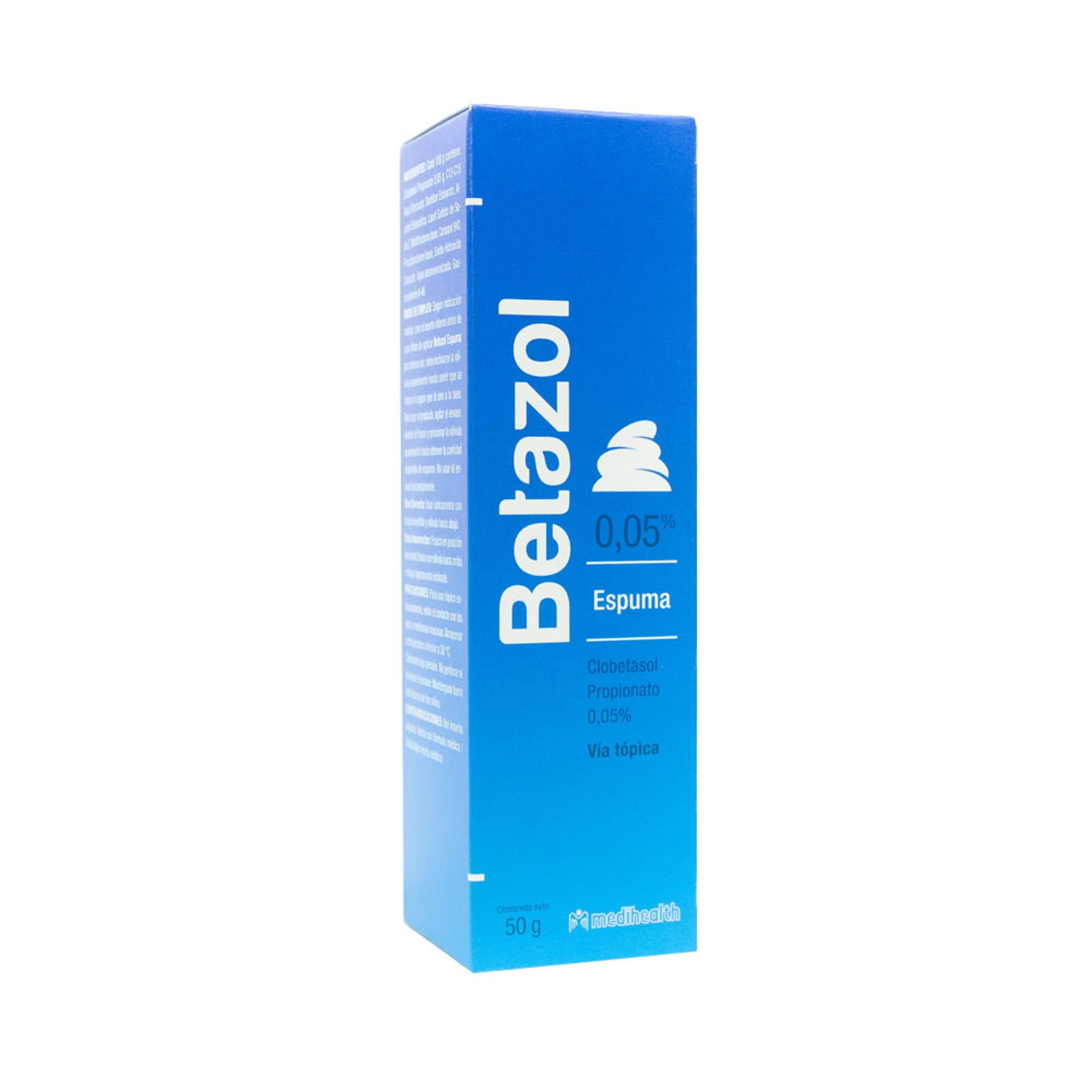 BETAZOL ESPUMA 0.05 % CAJA 50 G - Farmacia Pasteur - Pasteur
