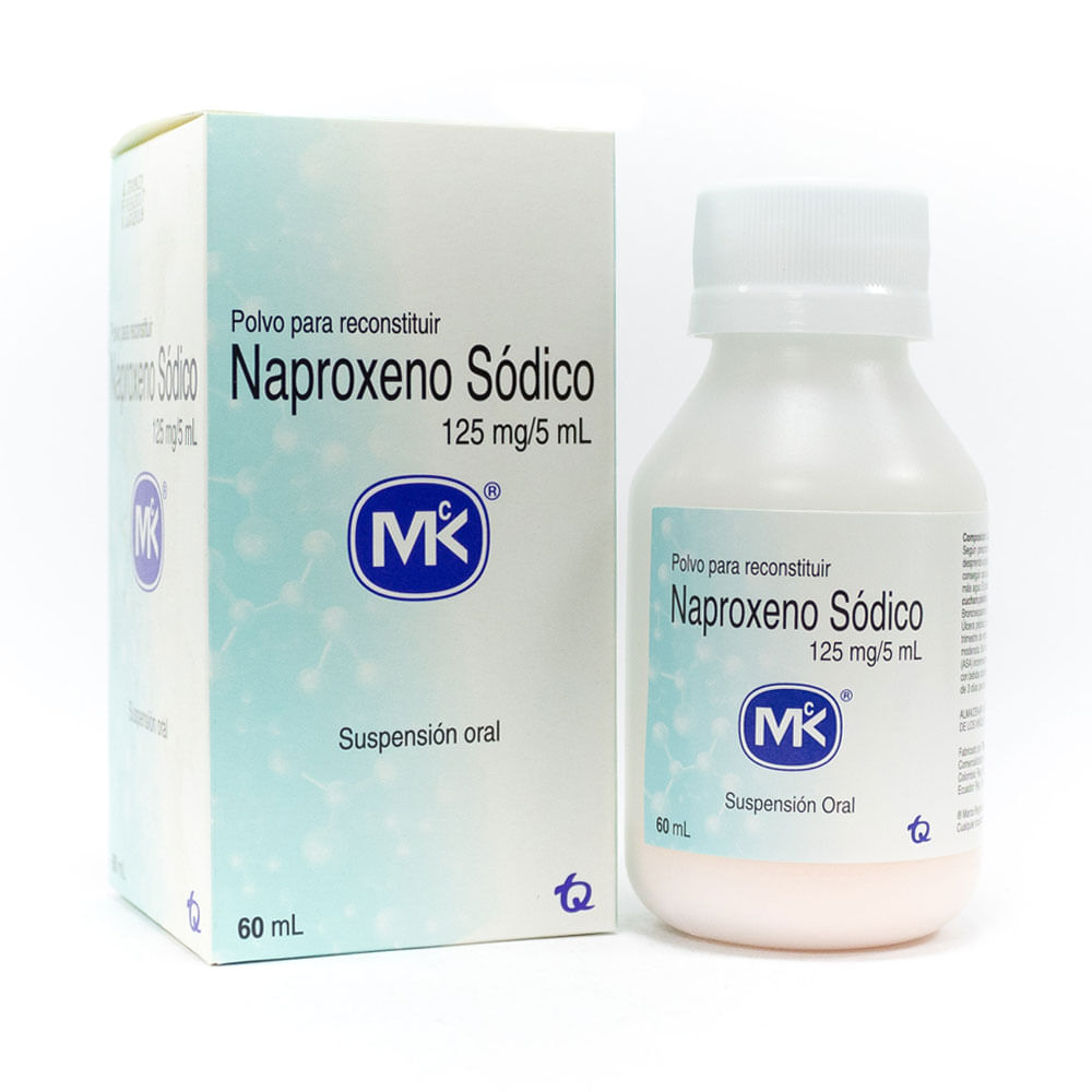 NAPROXENO MK SUSPENSION 125 MG CAJA 60 ML - Farmacia Pasteur - Pasteur