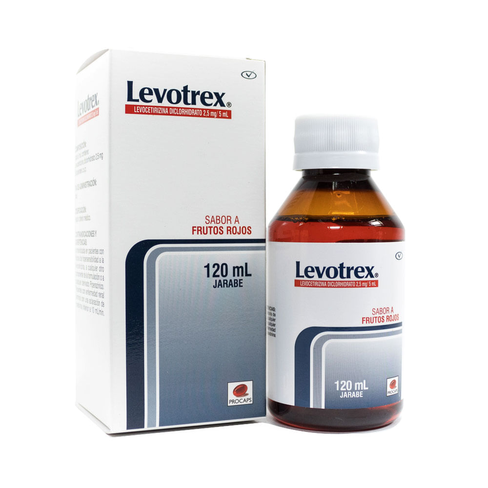LEVOTREX JARABE 2.5 MG FRASCO 120 ML - Farmacia Pasteur - Pasteur