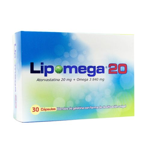 LIPOMEGA CAPSULAS 20 MG - Farmacia Pasteur - Pasteur