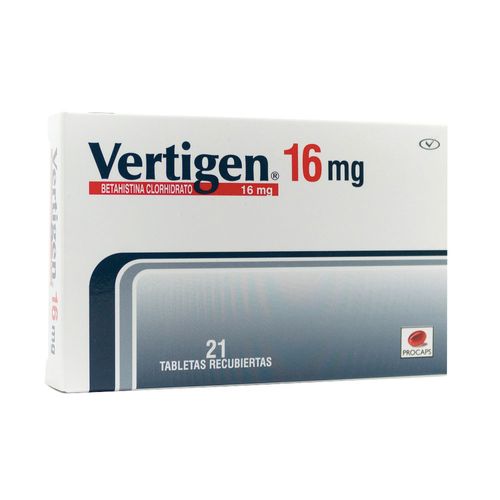 VERTIGEN TABLETAS 16 MG - Farmacia Pasteur - Pasteur