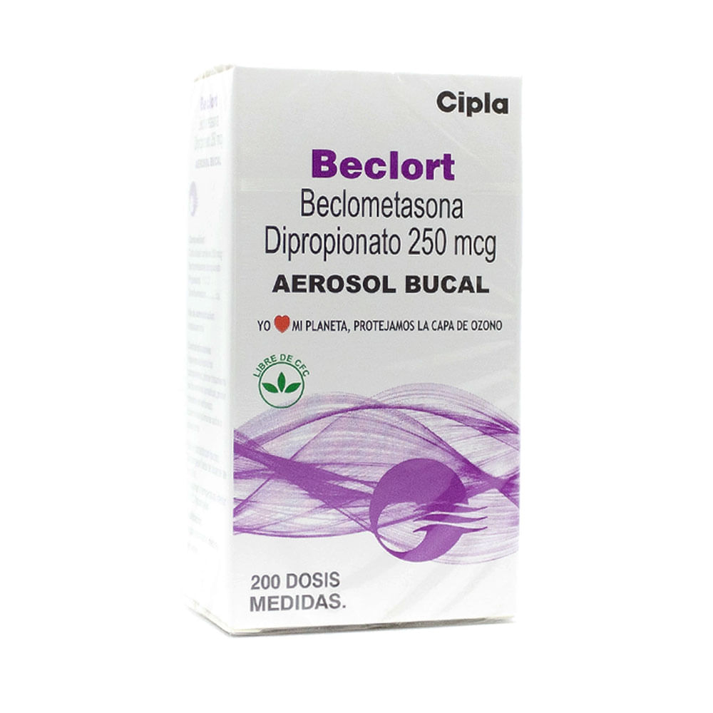 BECLORT (BECLOMETASONA) 250 MCG INHALADOR 200 DOSIS - Farmacia Pasteur ...