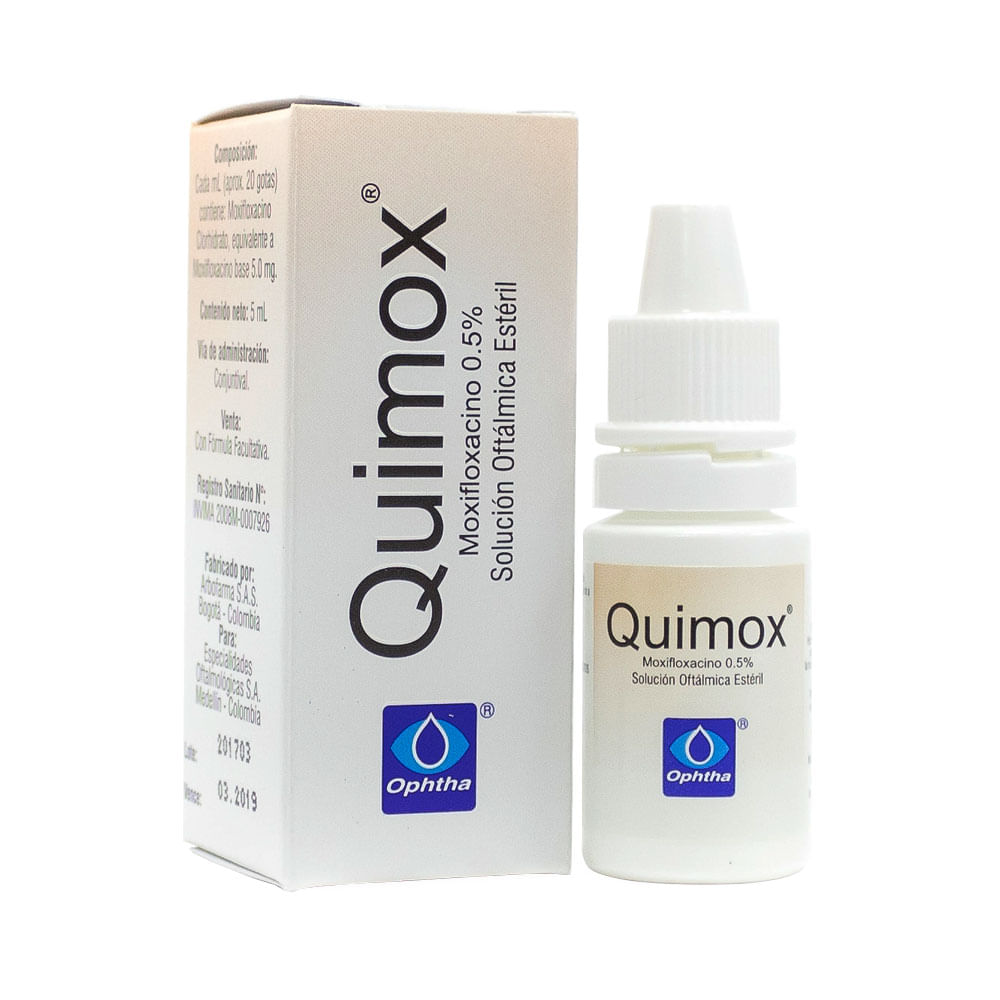 QUIMOX GOTAS 0.5 % FRASCO 5 ML - Farmacia Pasteur - Pasteur