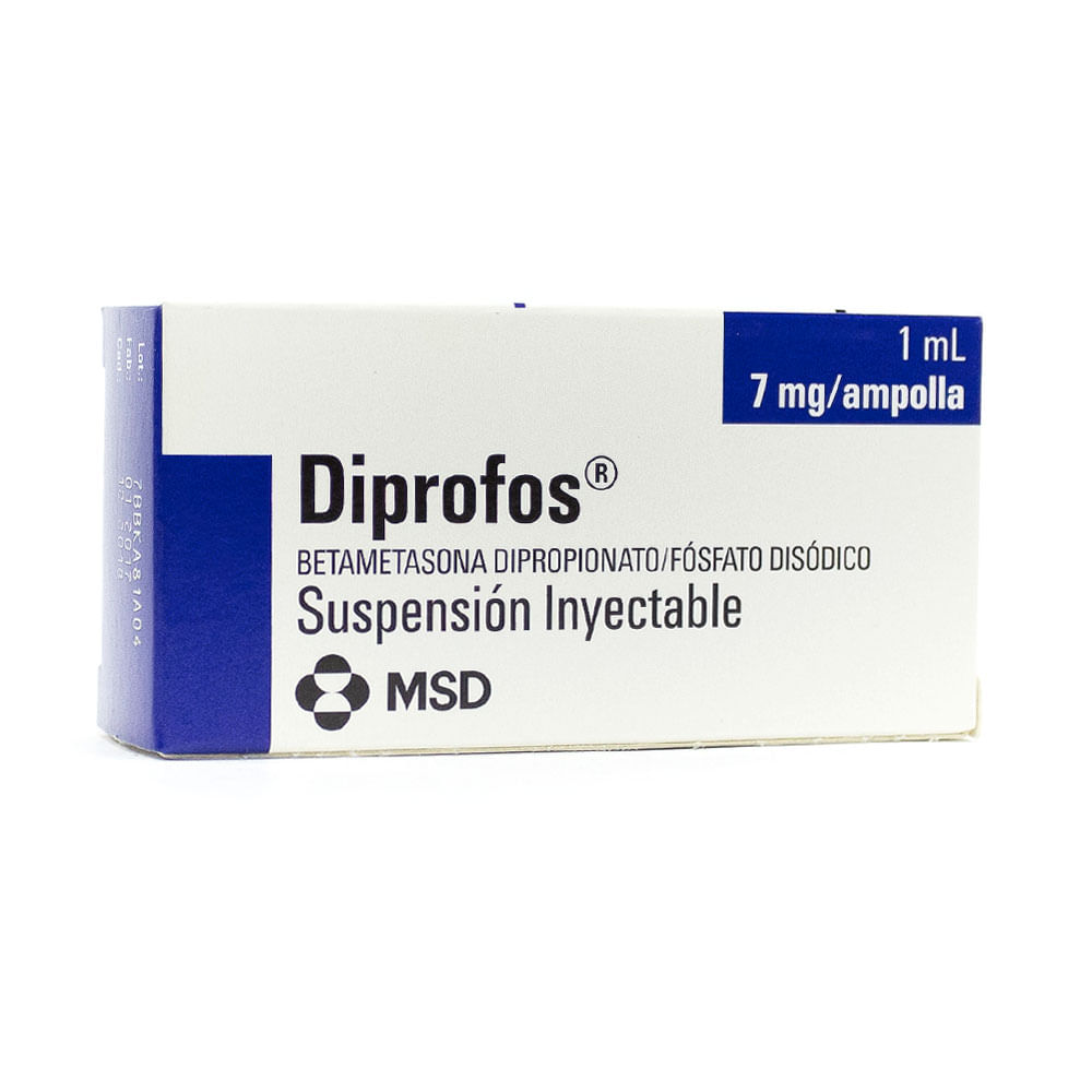 DIPROFOS AMPOLLA 7 MG CAJA 1 X 1 ML - Farmacia Pasteur - Pasteur