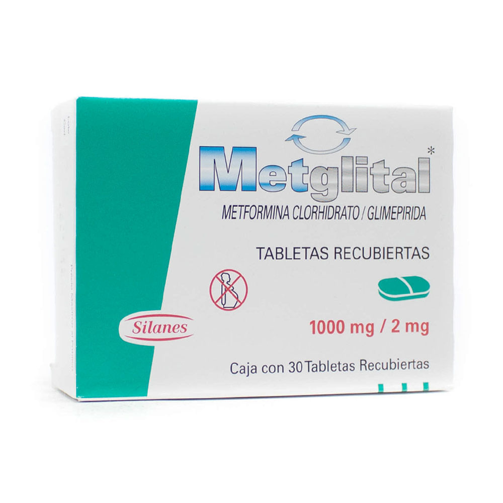 METGLITAL TABLETAS 1000/2 MG - Farmacia Pasteur - Pasteur