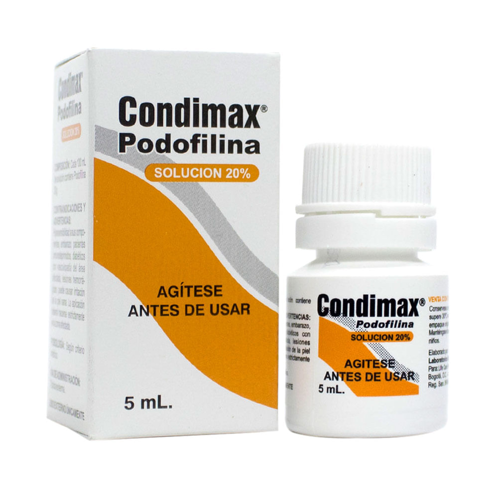 CONDIMAX PODOFILINA SOLUCION 20% CAJA 5 ML - Farmacia Pasteur - pasteur