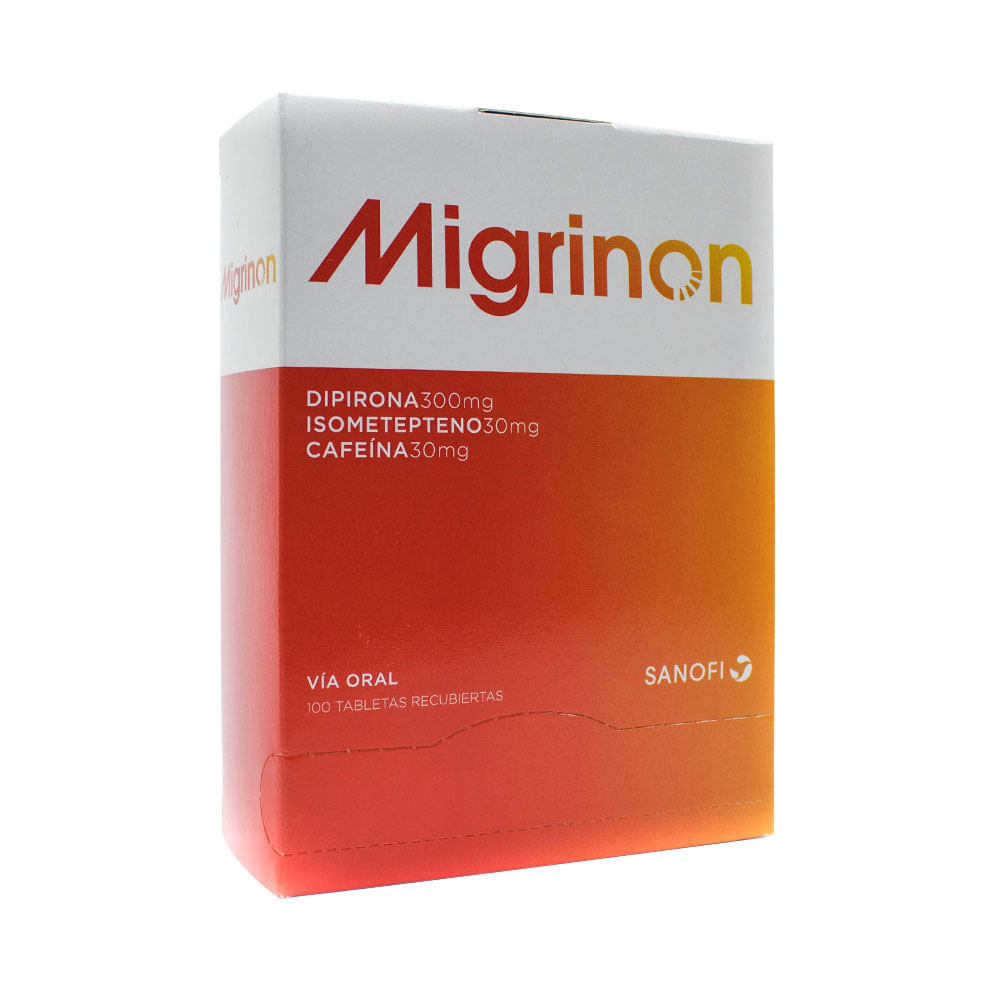 MIGRINON TABLETAS 100 MG - Farmacia Pasteur - Pasteur