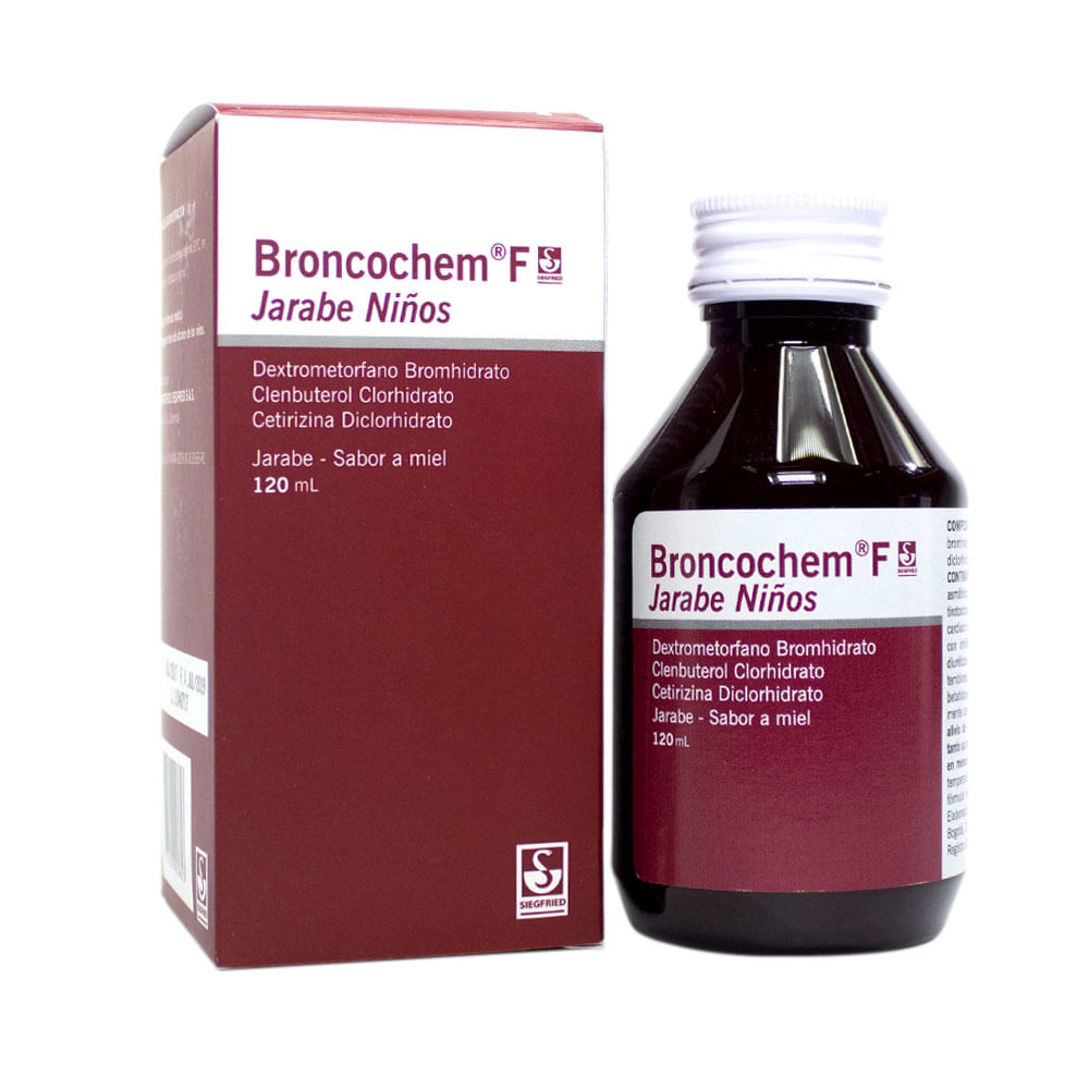 BRONCOCHEM-F PEDIATRICO JARABE CAJA 120 ML - Farmacia Pasteur - Pasteur